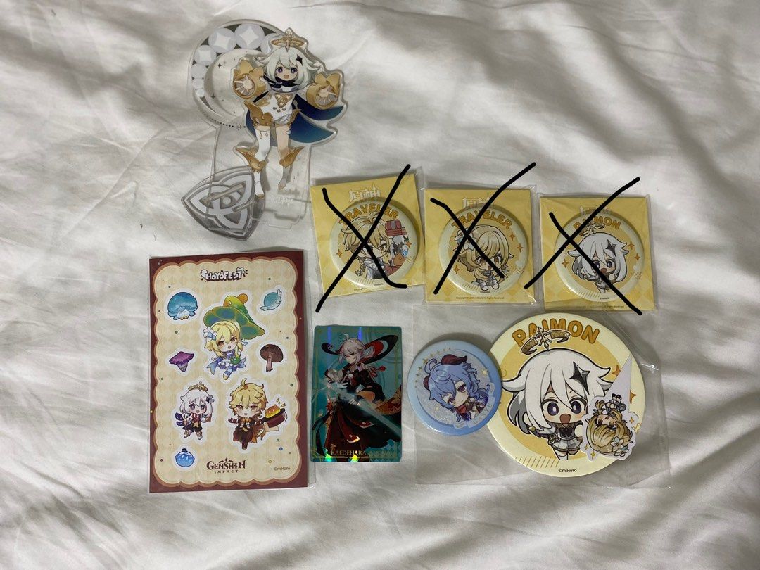 Genshin impact merch + afa stickers, Hobbies & Toys, Toys & Games on ...