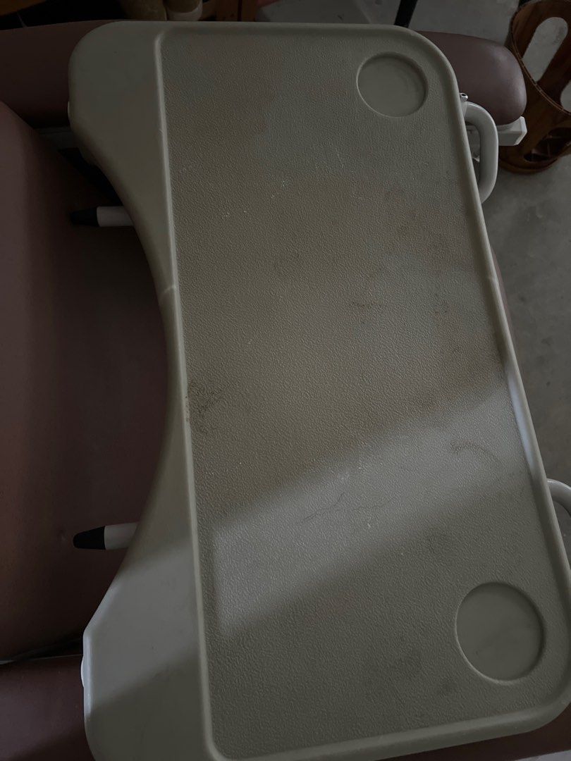 Geriatric chair with table and wheels, Furniture & Home Living ...