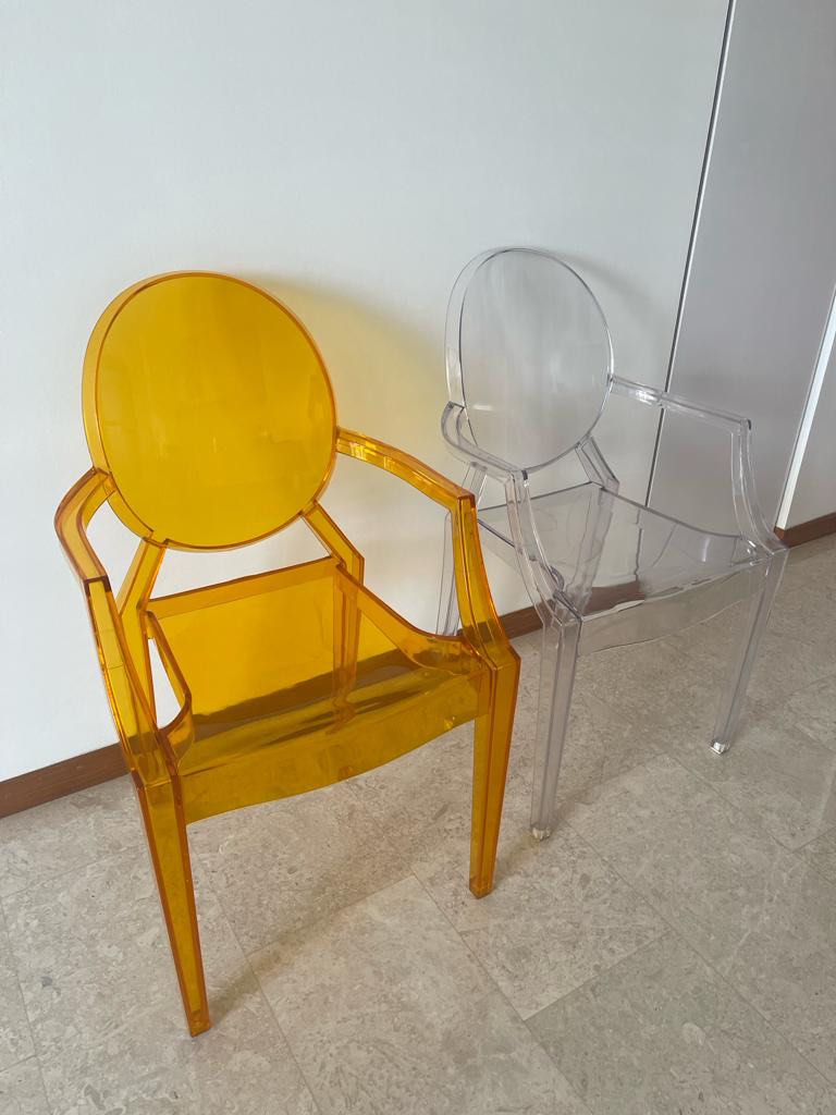 Ghost Chair with arm, Furniture & Home Living, Furniture, Chairs on ...