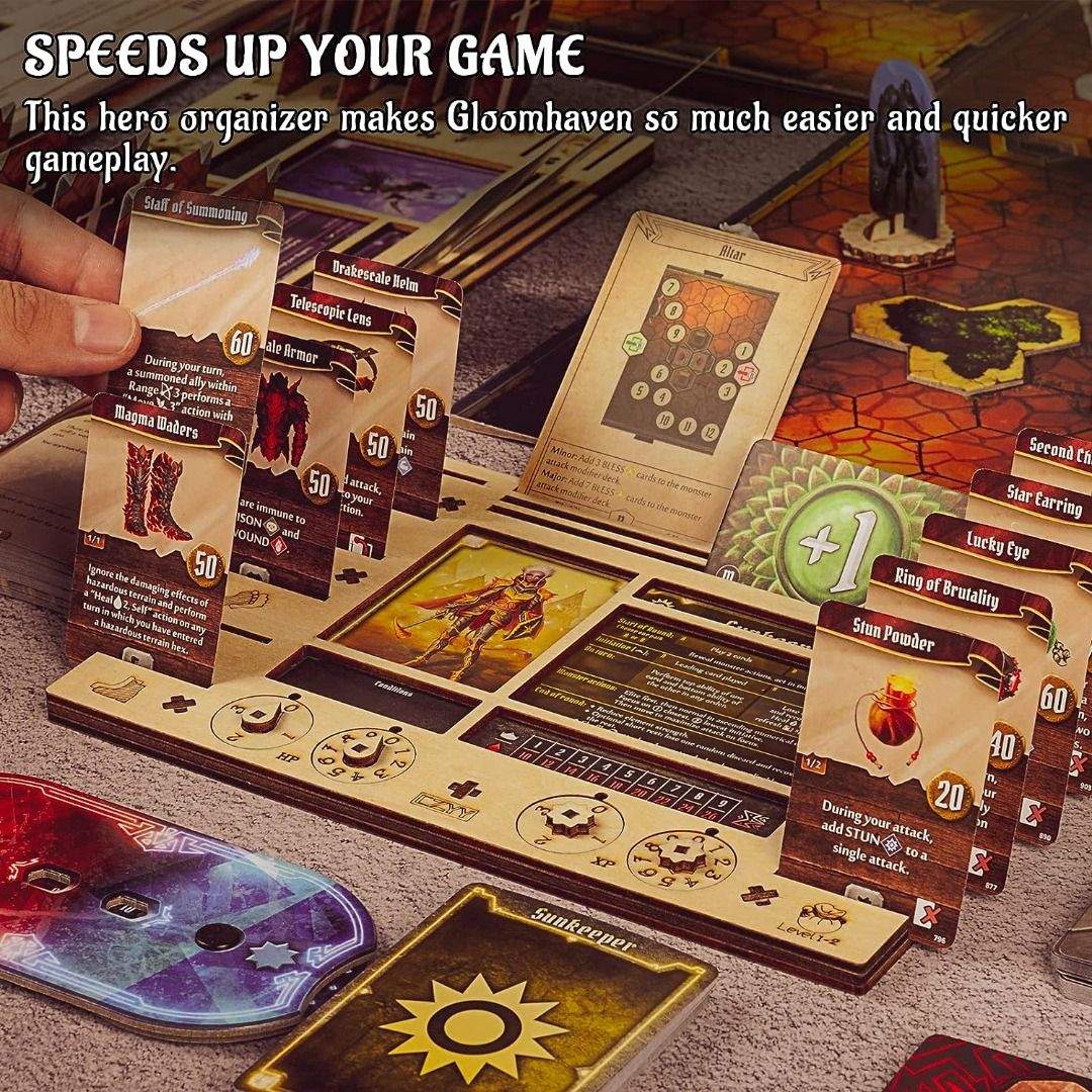 Gloomhaven/Frosthaven Player Character Dashboard with HP & XP Dial ...