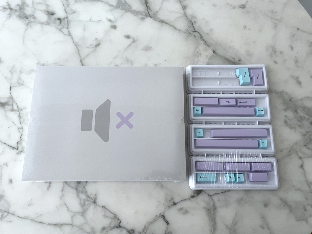 GMK Muted 2 (Base + Cyan & Purple Accents), Computers & Tech, Parts ...