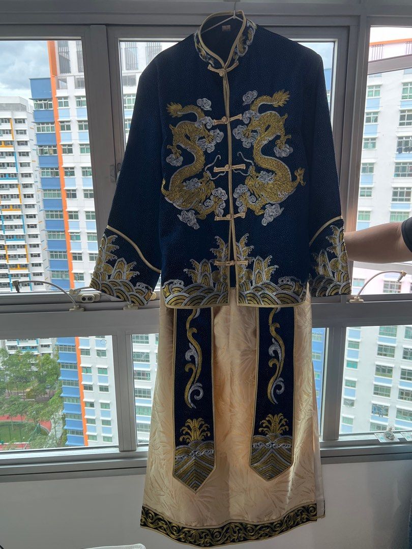 Groom Chinese Kua, Men's Fashion, Tops & Sets, Sets & Coordinates on ...
