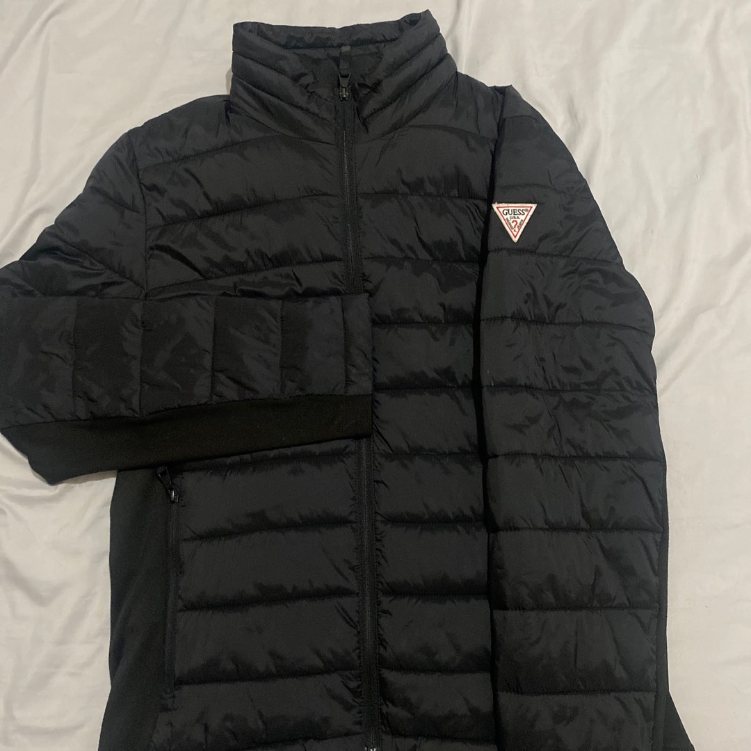 Guess Puffer Jacket with Removable Hood, Women's Fashion, Coats ...