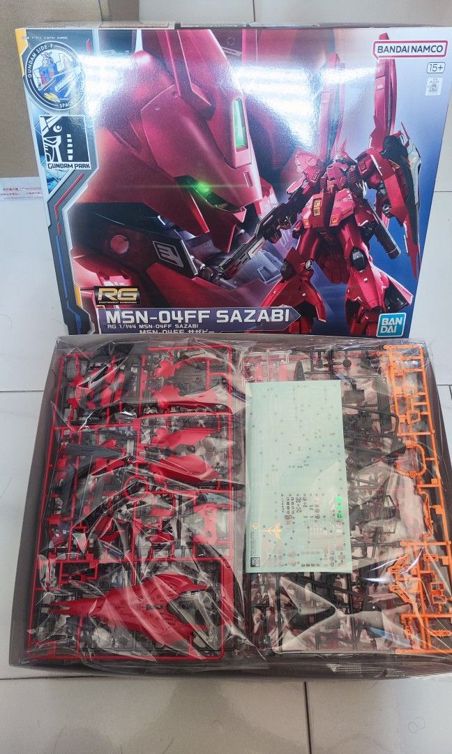 Gundam Side-F Space Colony RG 1/144 MSN-04FF Sazabi, Hobbies & Toys ...