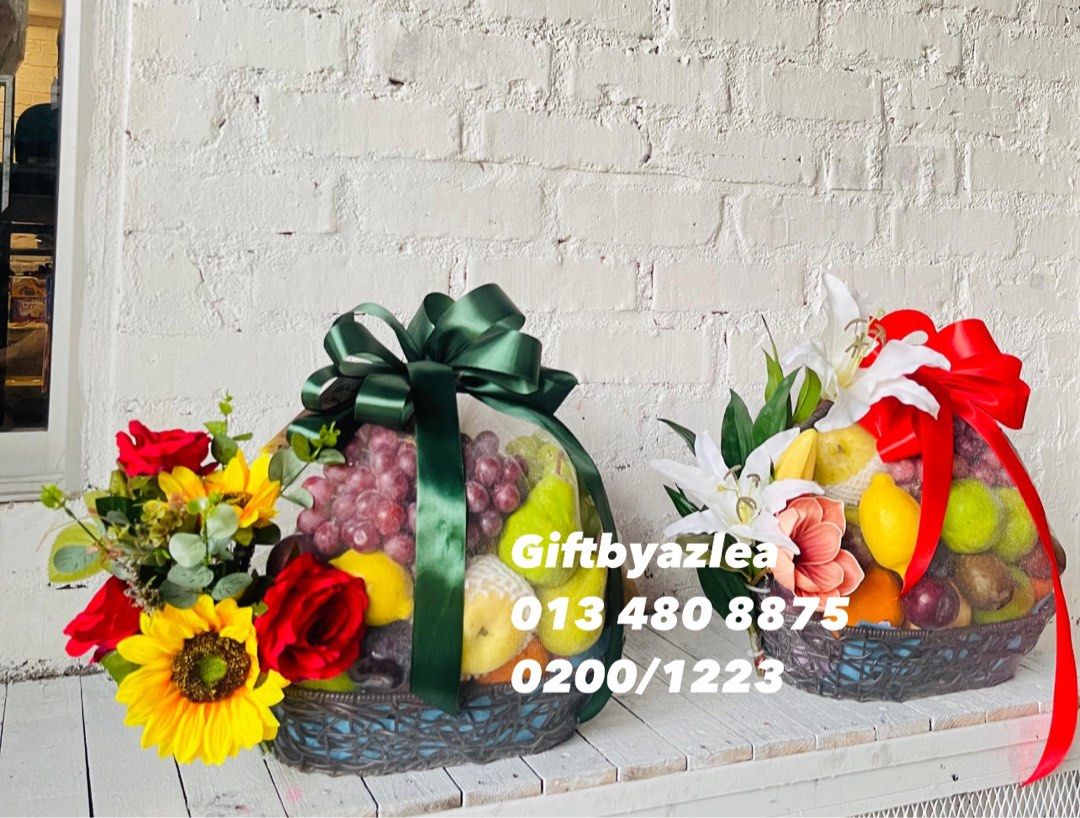 Hamper buah buahan segar ready stock, Food & Drinks, Gift Baskets ...