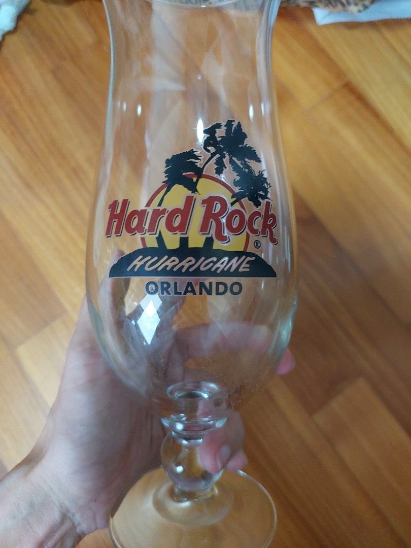 Hard Rock Cafe Glass Cup, Hobbies & Toys, Memorabilia & Collectibles ...
