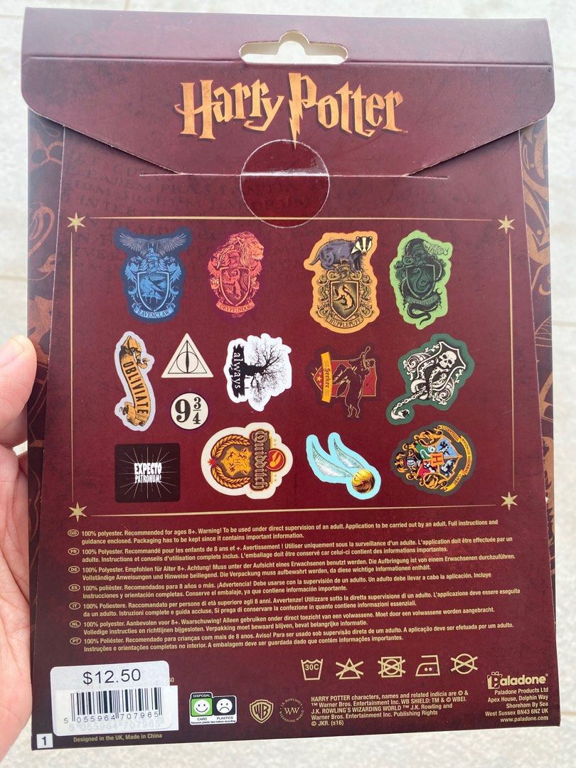 Harry Potter Iron On patches, Hobbies & Toys, Memorabilia & Collectibles, Fan Merchandise on ...