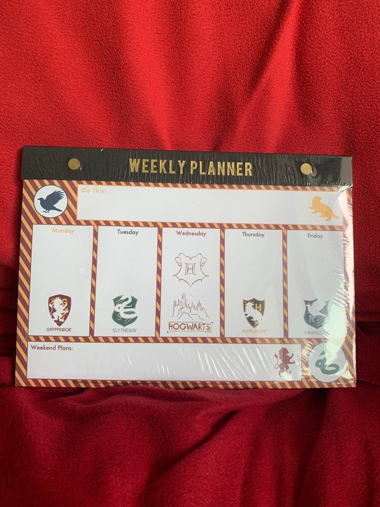 Harry Potter Weekly planner, Hobbies & Toys, Stationery & Craft ...