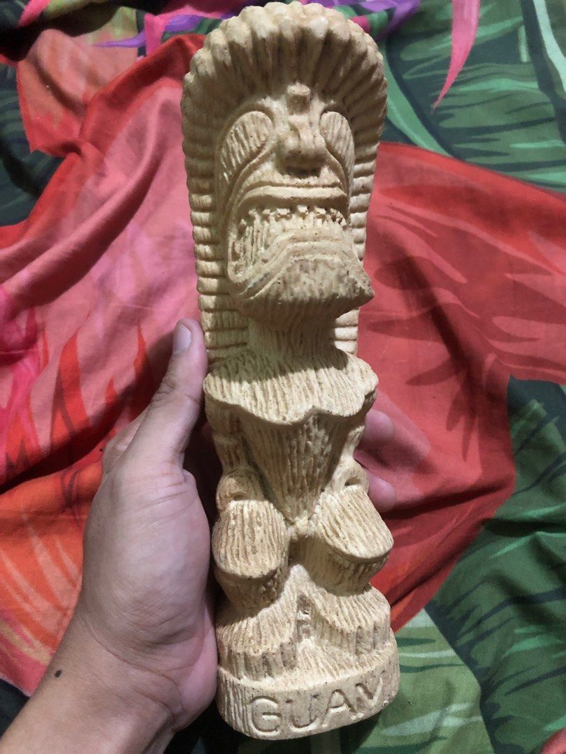 Heavy ceramic Tiki desk display made in Guam USA, Hobbies & Toys ...