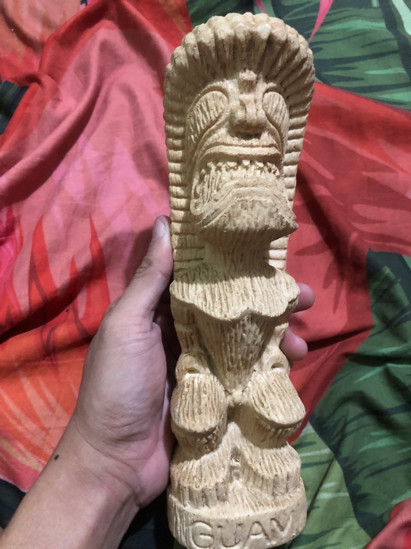 Heavy ceramic Tiki desk display made in Guam USA, Hobbies & Toys ...