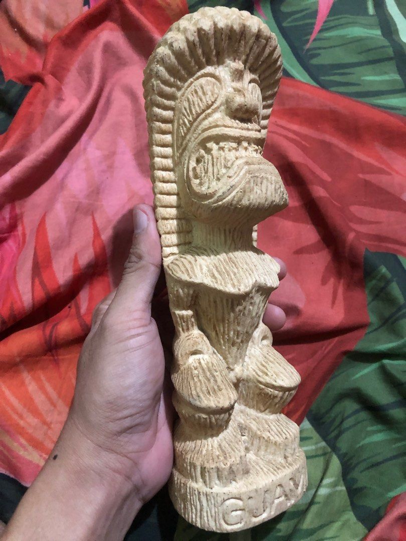 Heavy ceramic Tiki desk display made in Guam USA, Hobbies & Toys ...