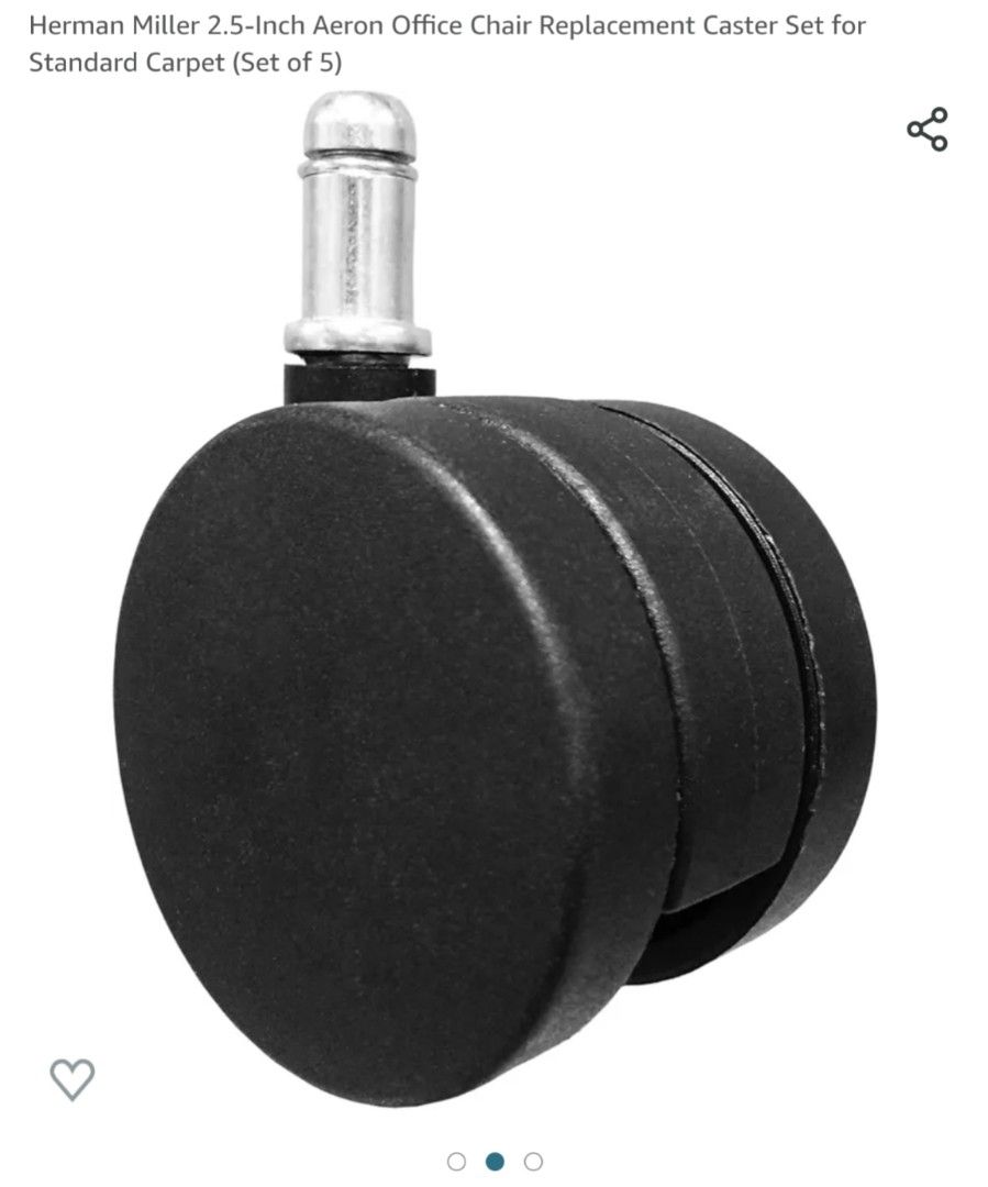 Herman Miller Caster Wheels set of 5 (Sealed BNIB package), Furniture ...