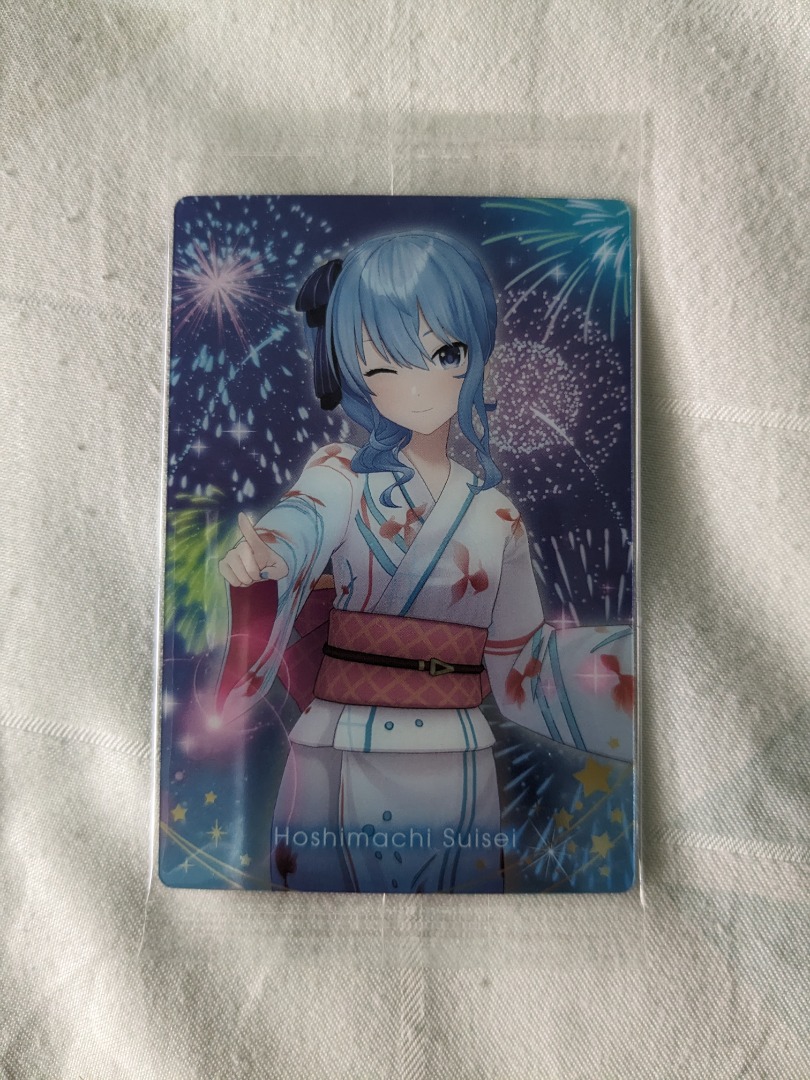 Hololive wafer cards vol. 3 Suisei, Hobbies & Toys, Memorabilia & Collectibles, Fan Merchandise ...