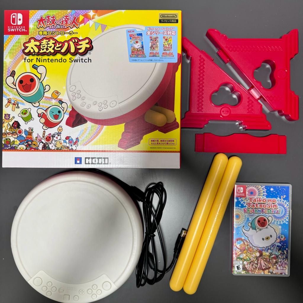 Hori Taiko Drum Controller + Game, Video Gaming, Gaming Accessories ...