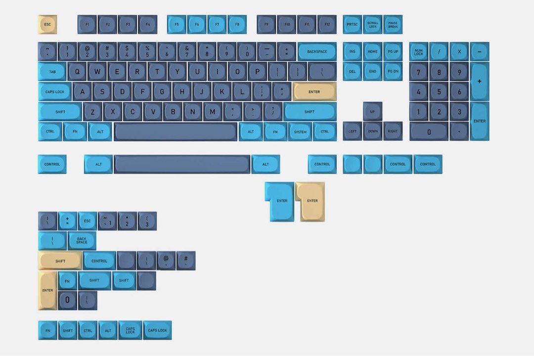 Idobao MA Blue Cat PBT Dye-subbed Keycaps, Computers & Tech, Parts ...