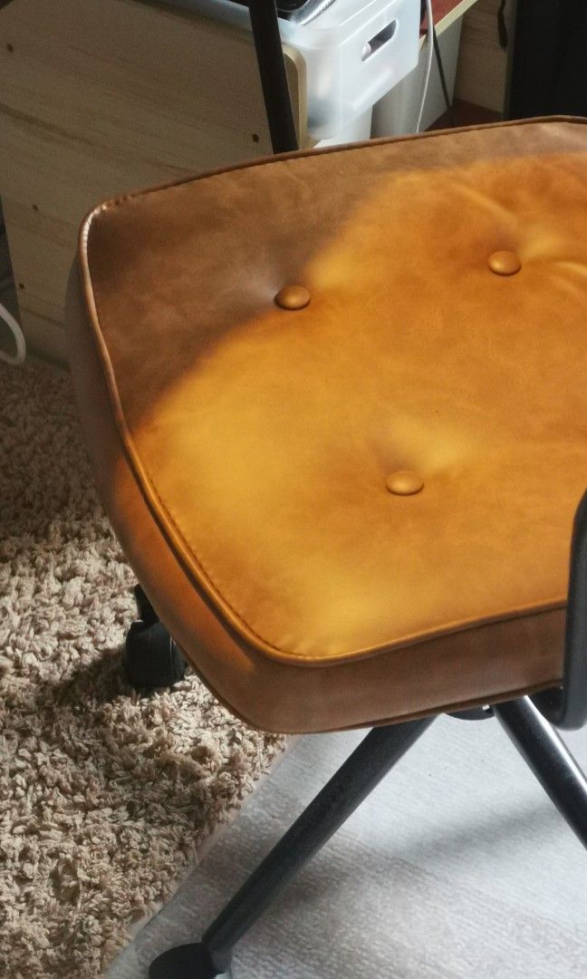 ikea alefjall look alike office faux leather chair, Furniture & Home ...