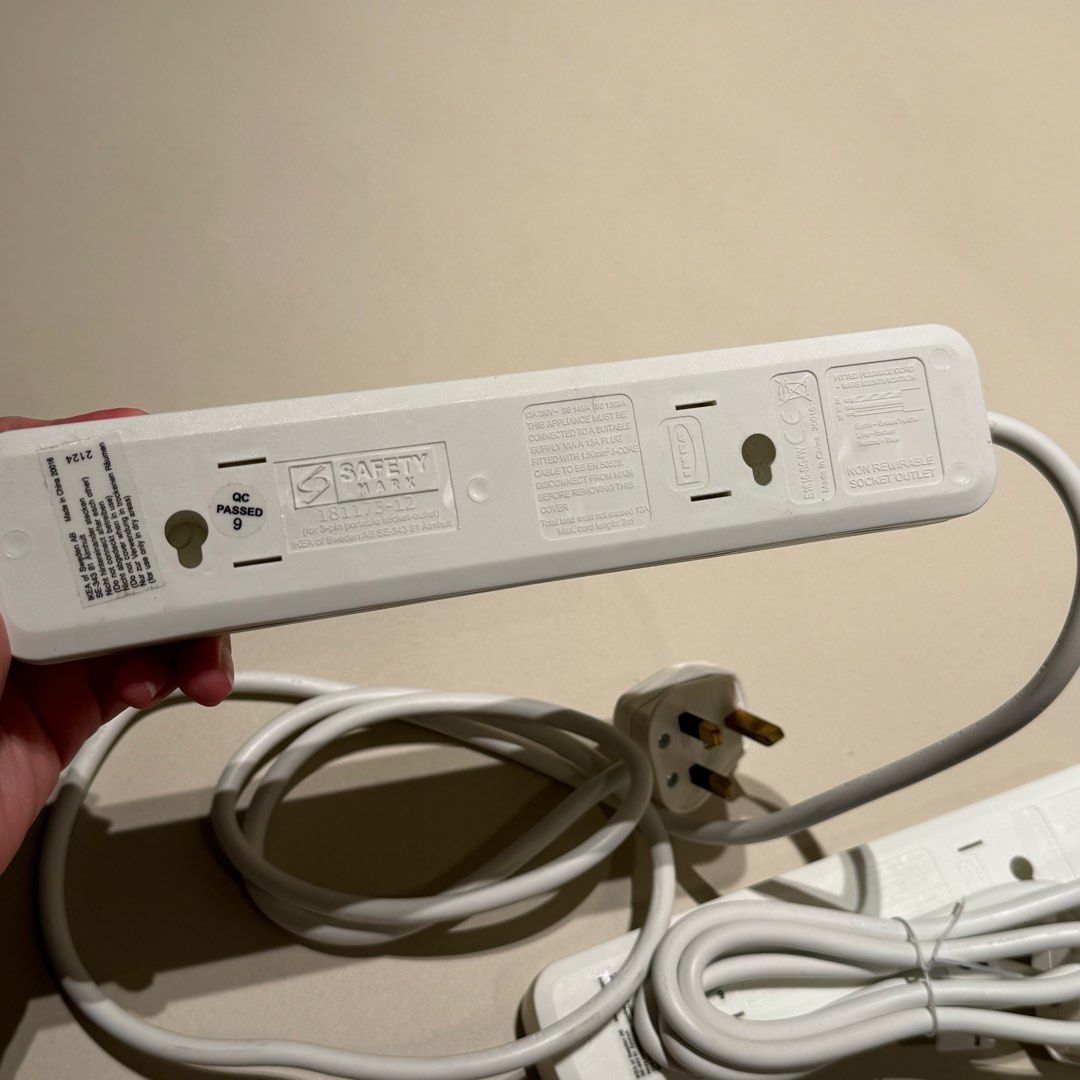 IKEA KOPPLA 4-way Extension Socket (2 pcs), TV & Home Appliances ...