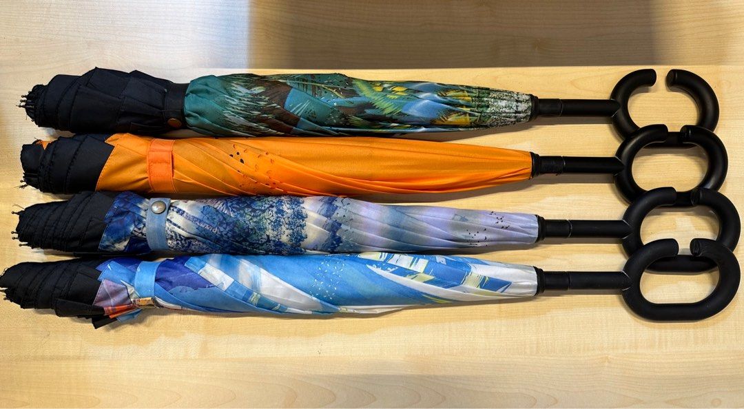 Inverted Umbrella, Hobbies & Toys, Travel, Umbrellas on Carousell