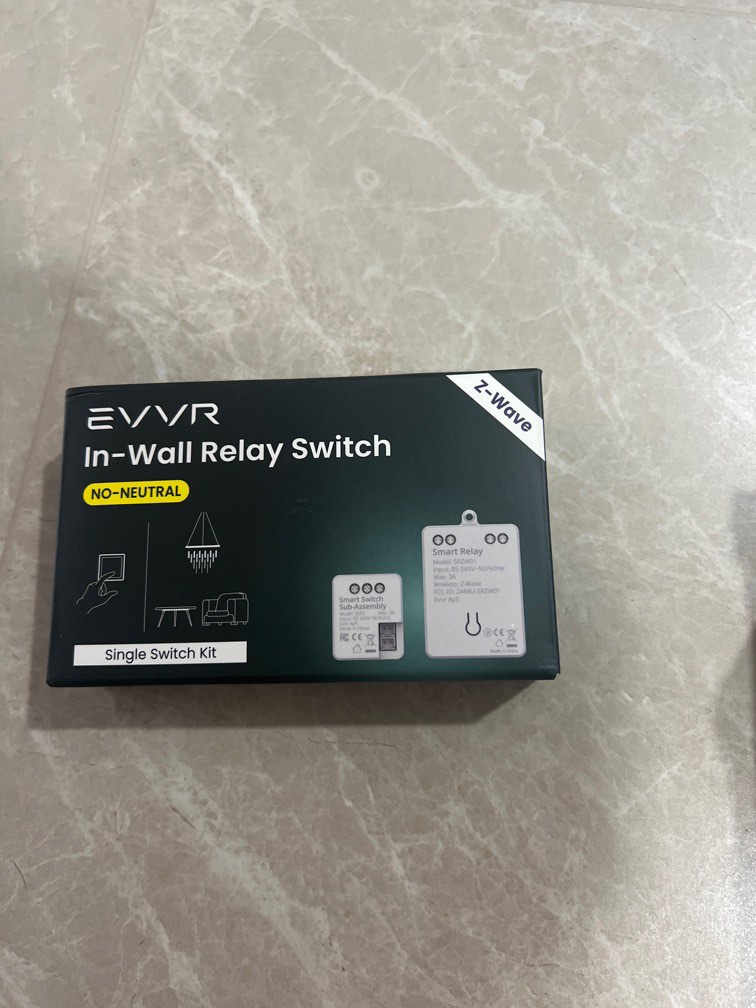 In-wall relay switch (Z-wave), Furniture & Home Living, Home ...