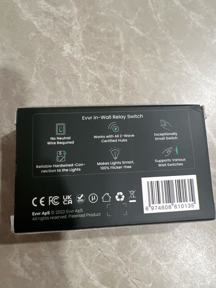 In-wall relay switch (Z-wave), Furniture & Home Living, Home ...