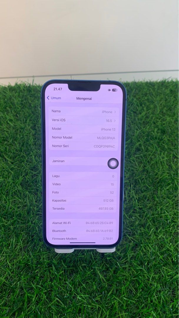 Iphone 13 512GB Warna Biru Ex Ibox Bergaransi, Telepon Seluler & Tablet ...