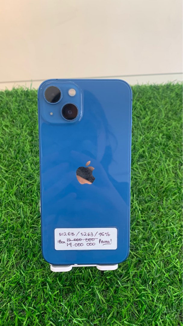 Iphone 13 512GB Warna Biru Ex Ibox Bergaransi, Telepon Seluler & Tablet ...