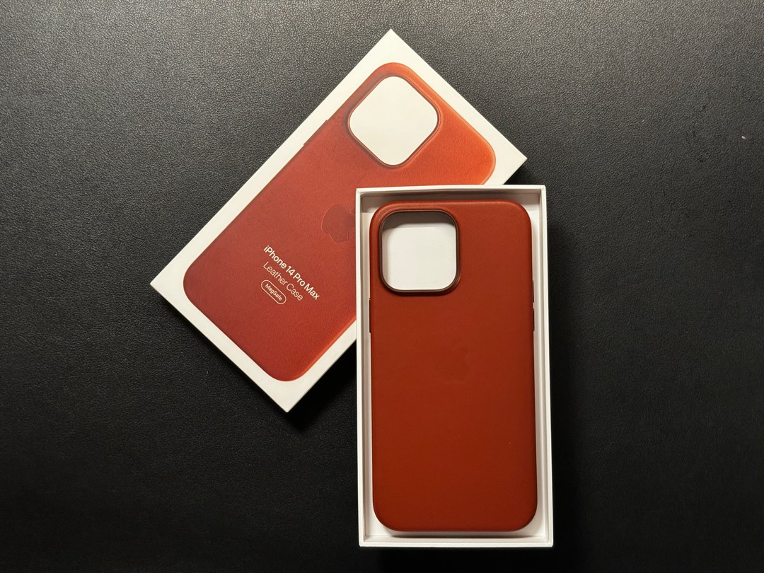 iPhone 14 Pro Max Leather Case from Apple (MagSafe Compatible, Umber case color), Mobile Phones ...