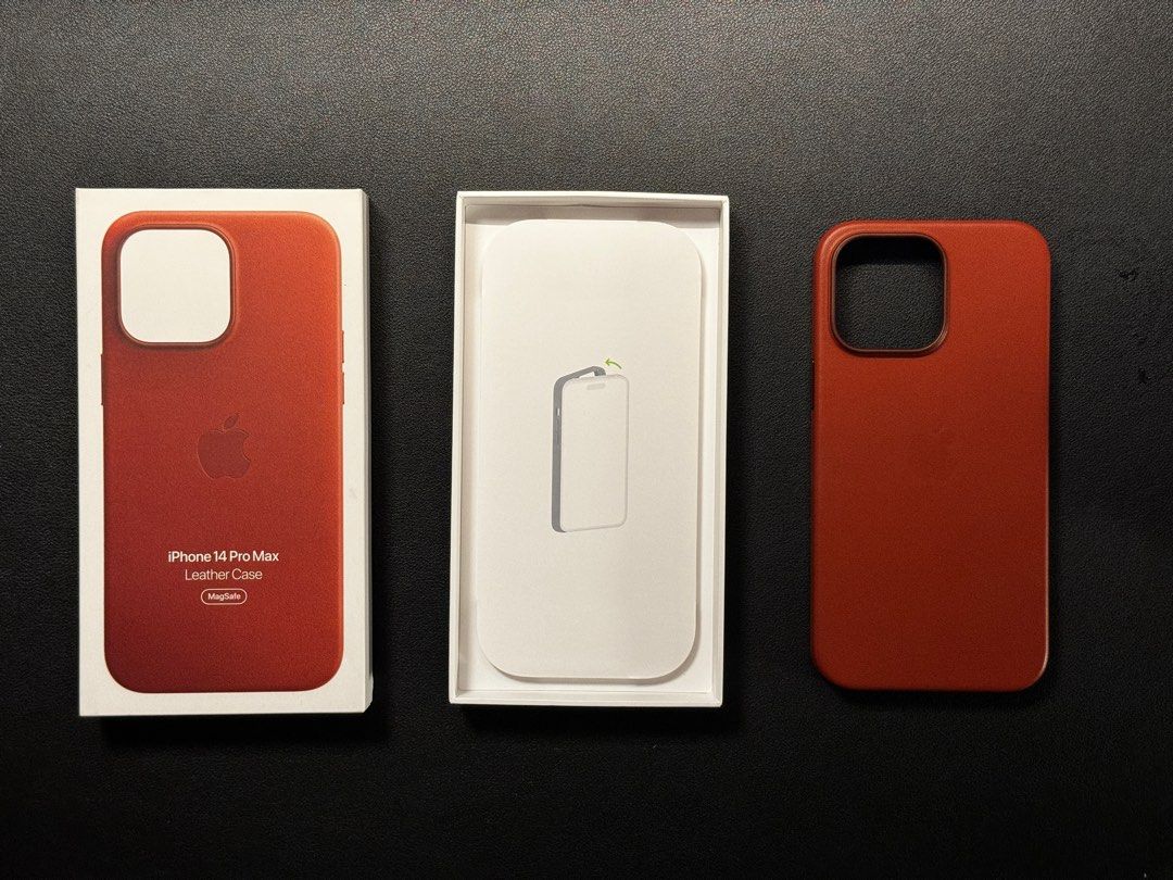 iPhone 14 Pro Max Leather Case from Apple (MagSafe Compatible, Umber case color), Mobile Phones ...