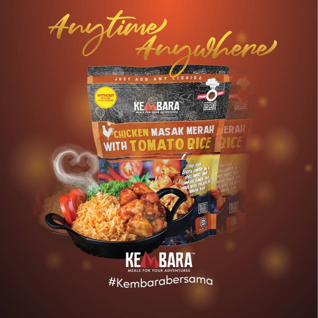 Kembara Meals Instock! Beef Rendang with Pilaf Rice, Nasi Lemak with ...