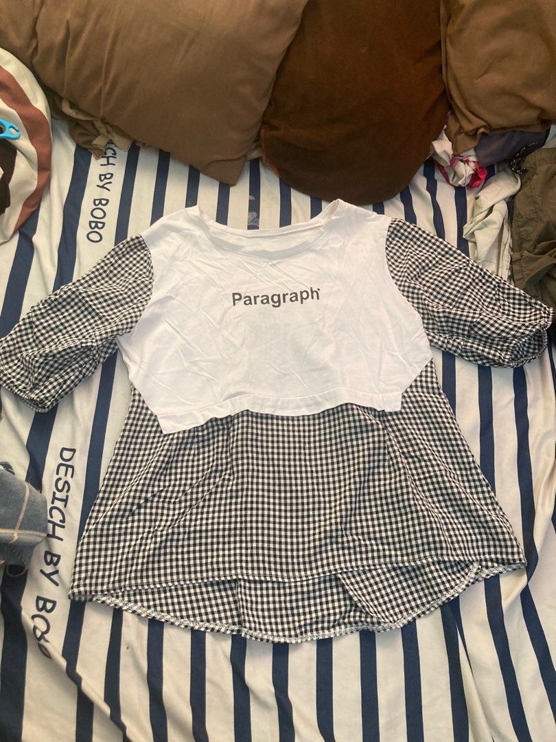 Korean top, Women's Fashion, Tops, Blouses on Carousell