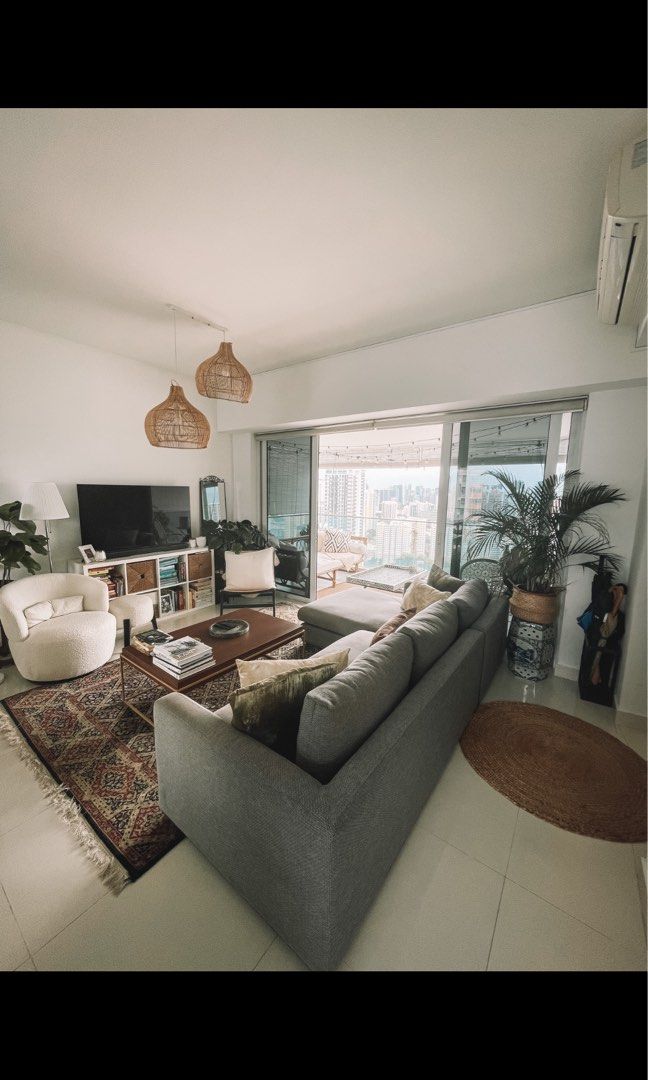 L Shape Sofa - left side, Furniture & Home Living, Furniture, Sofas on ...