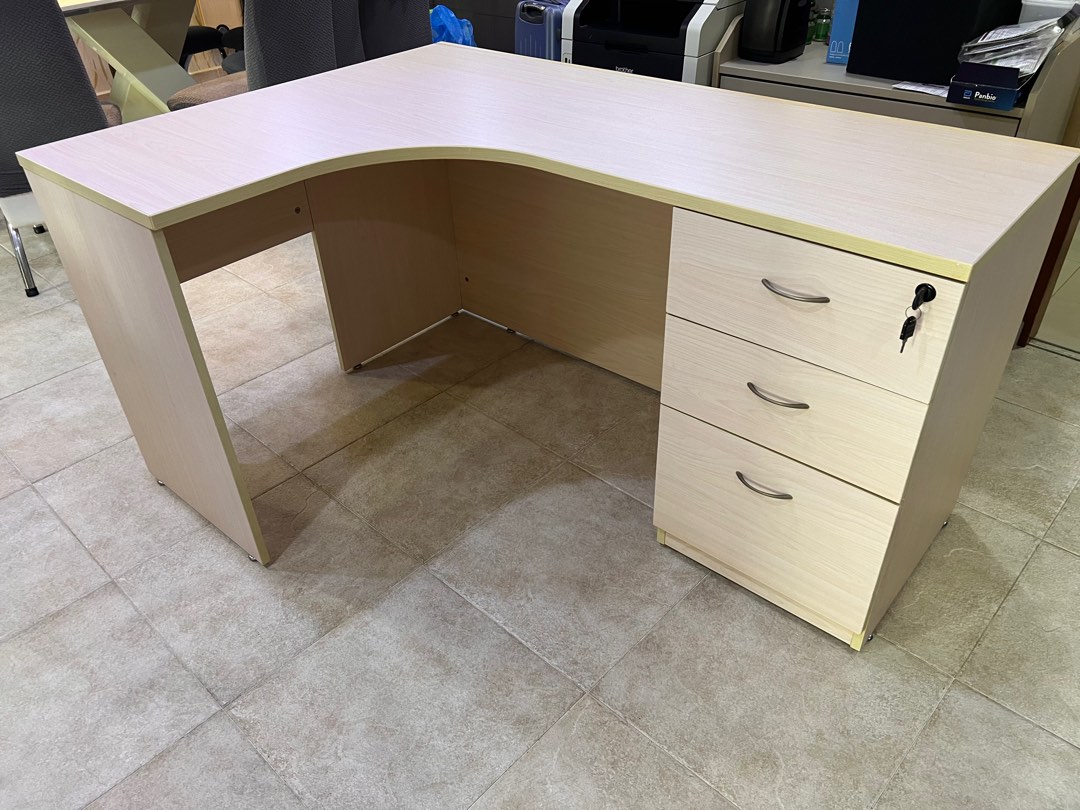 L Shape Study Table, Furniture & Home Living, Furniture, Tables & Sets ...