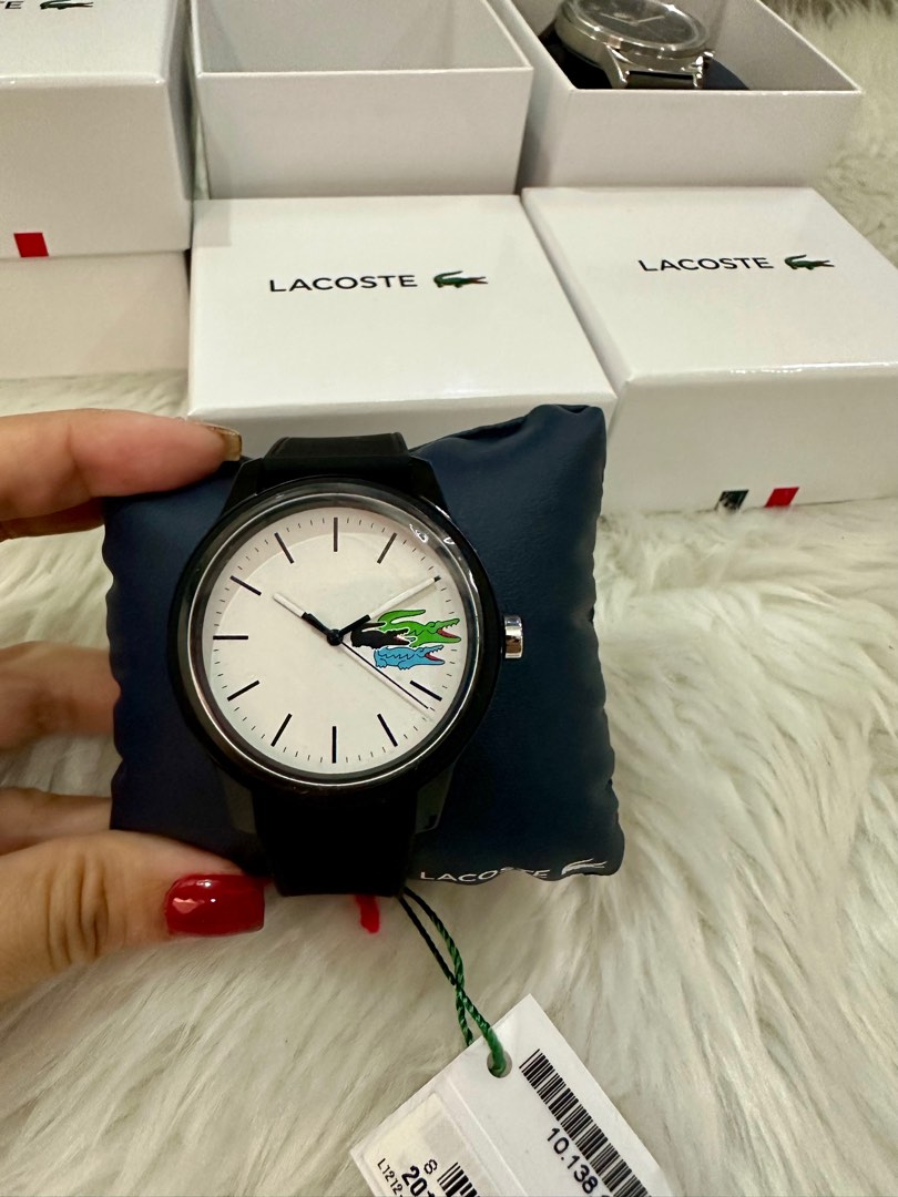 Lacoste Black and white silicone watch for mwn, Men's Fashion, Watches ...