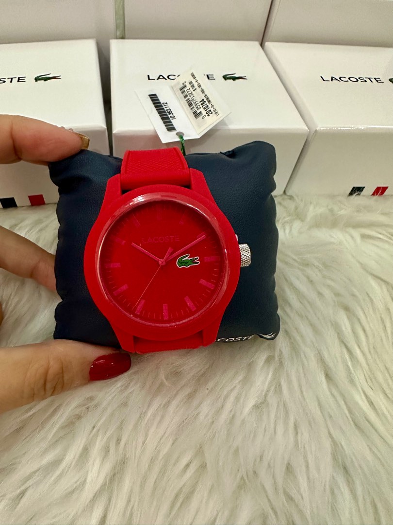 Lacoste Red Silicone watch for men, Men's Fashion, Watches ...