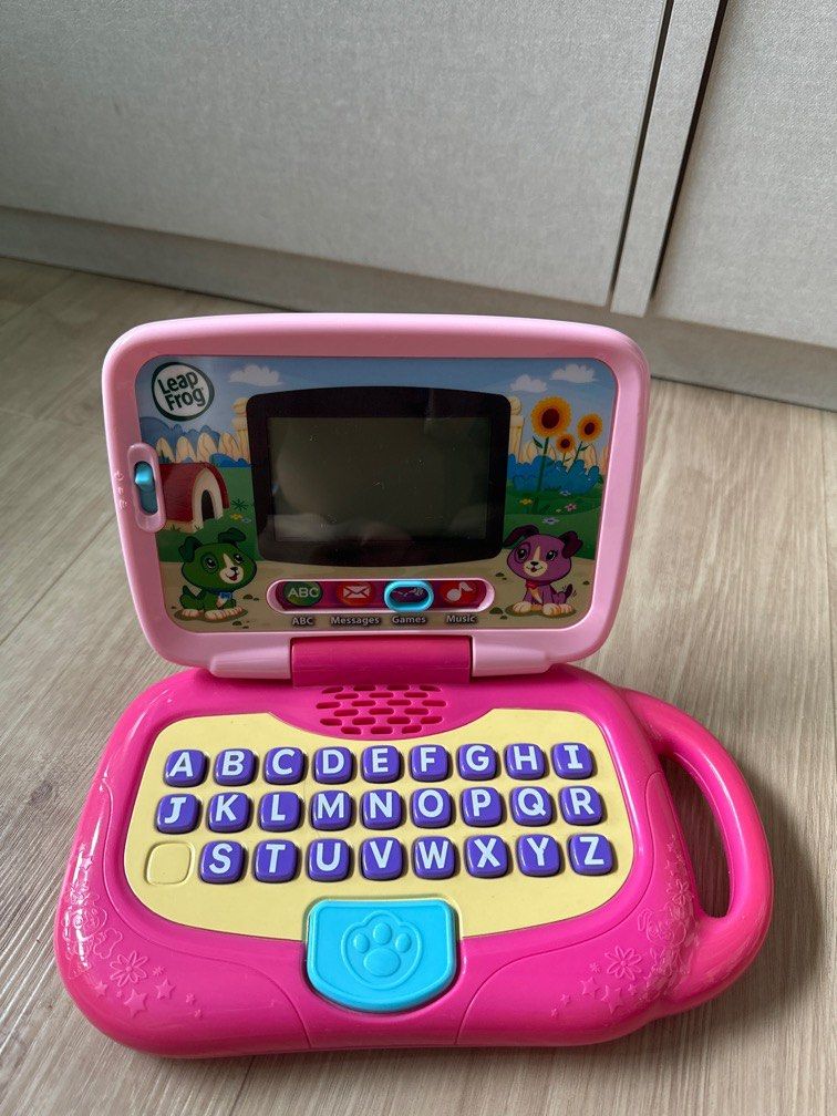 Leapfrog pink laptop, Hobbies & Toys, Toys & Games on Carousell
