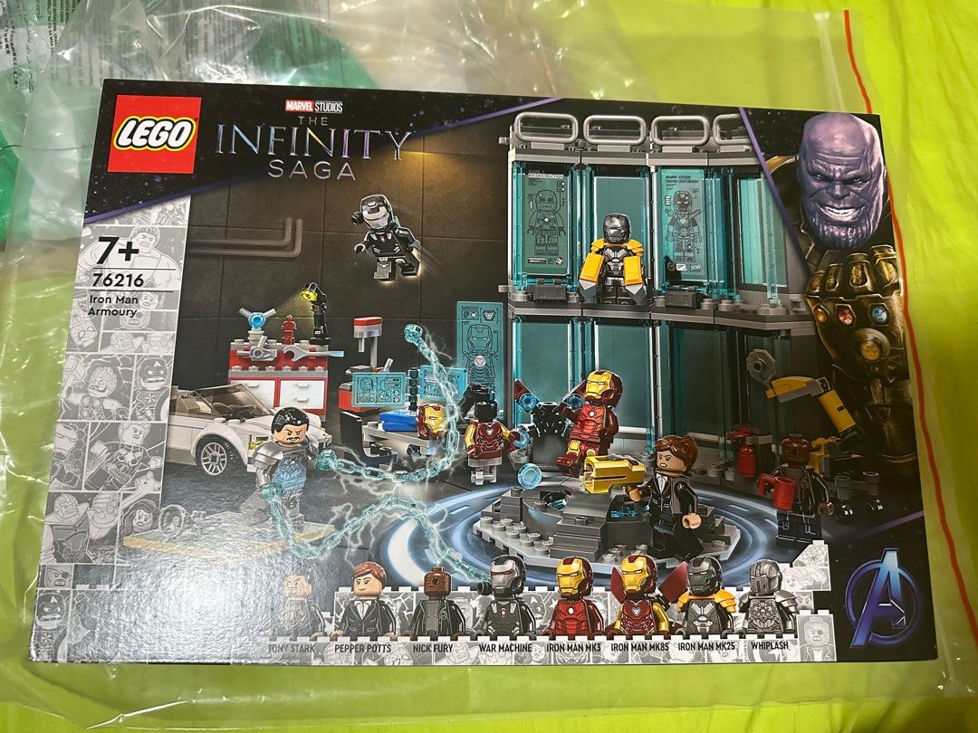 LEGO 76216 Iron Man Armory, Hobbies & Toys, Toys & Games on Carousell