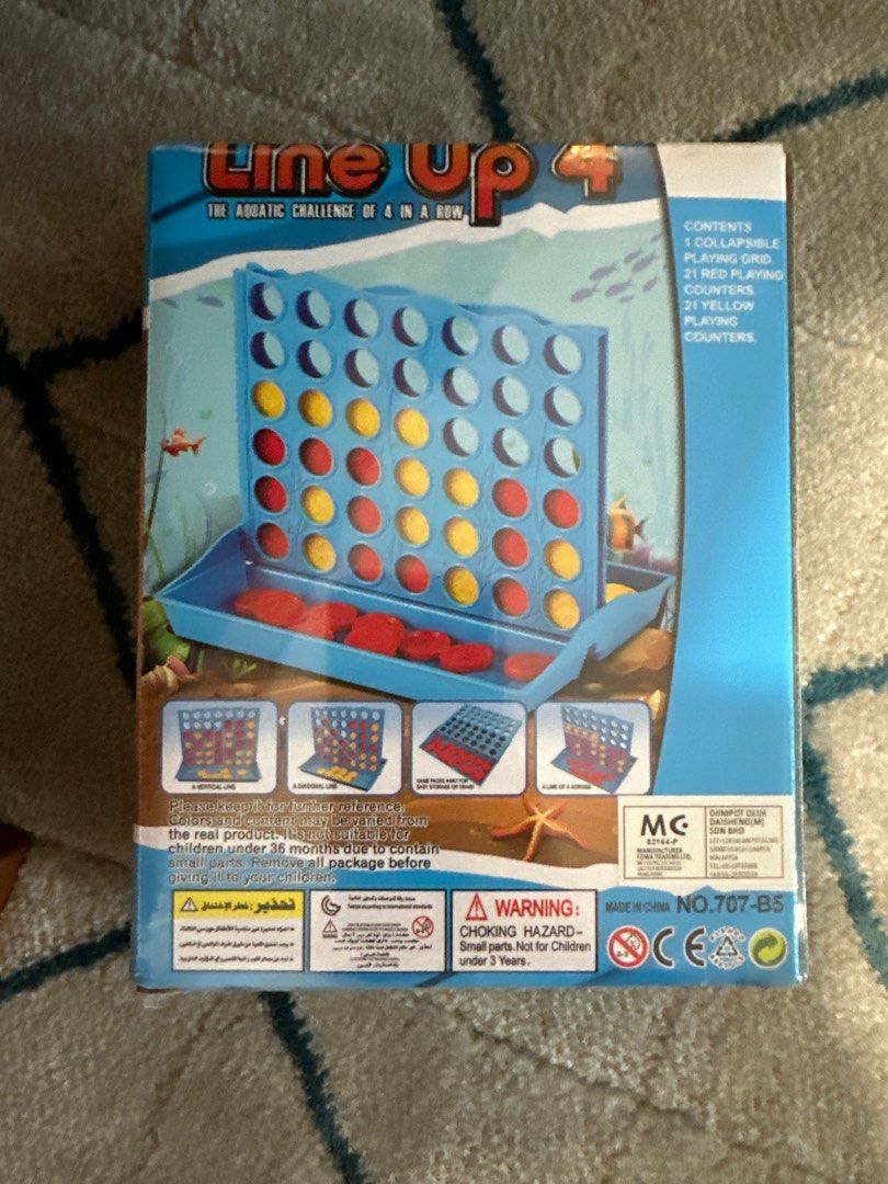 Line up 4 / Connect 4 (mini version), Hobbies & Toys, Toys & Games on ...