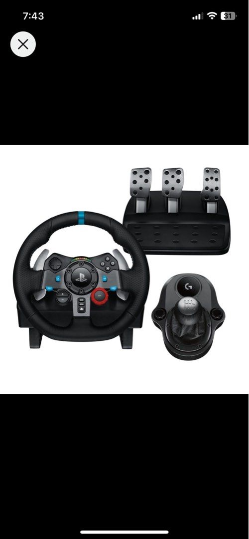 Logitech G29 with Shifter, Video Gaming, Gaming Accessories ...