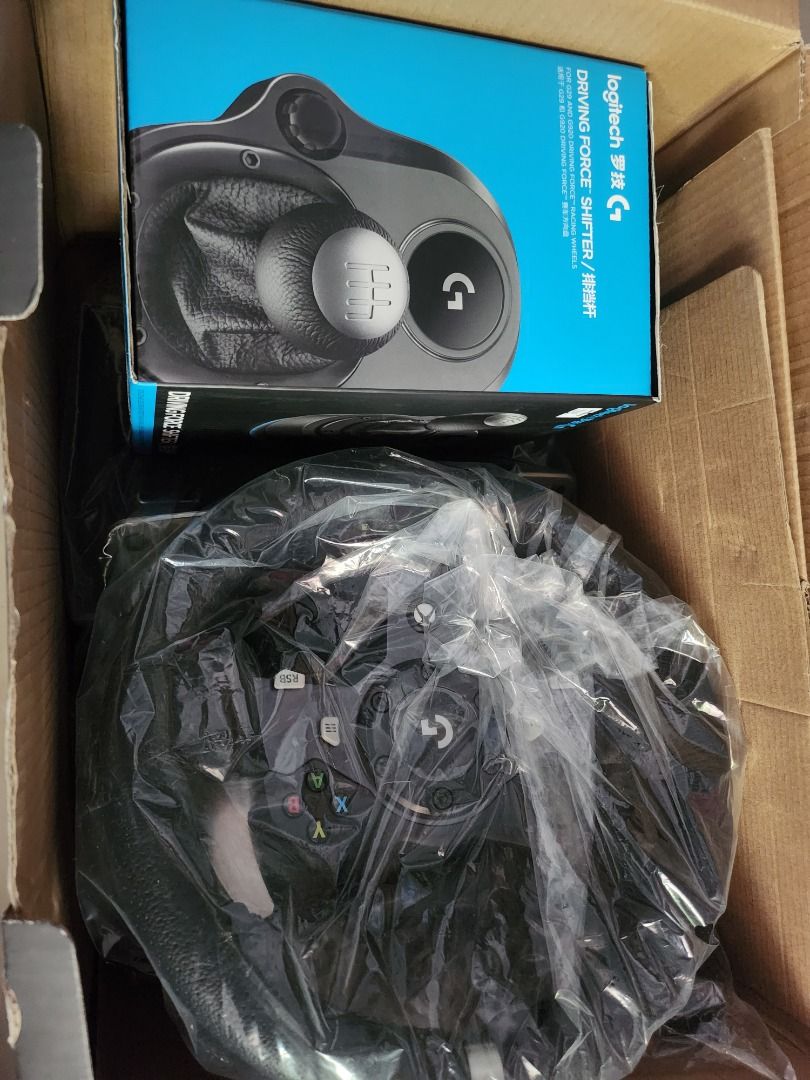 Logitech G920 Steering Wheel, Pedal, and Shifter, Video Gaming, Gaming ...