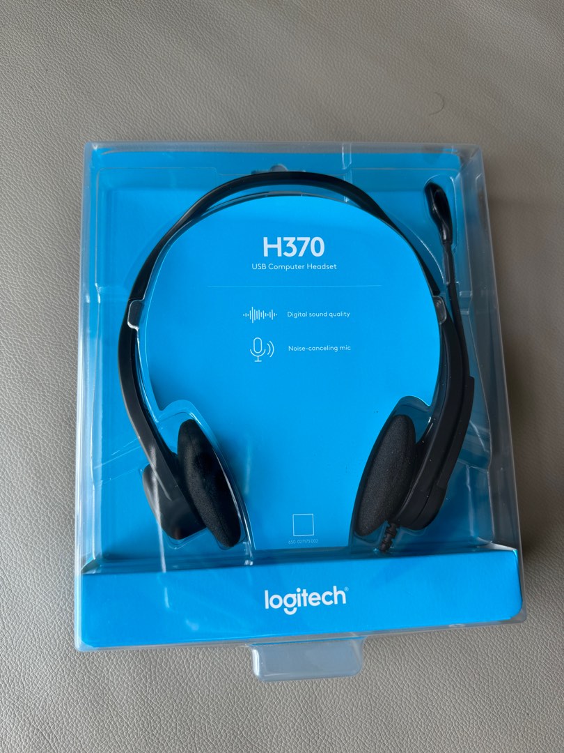 Logitech H370 headset, Audio, Headphones & Headsets on Carousell