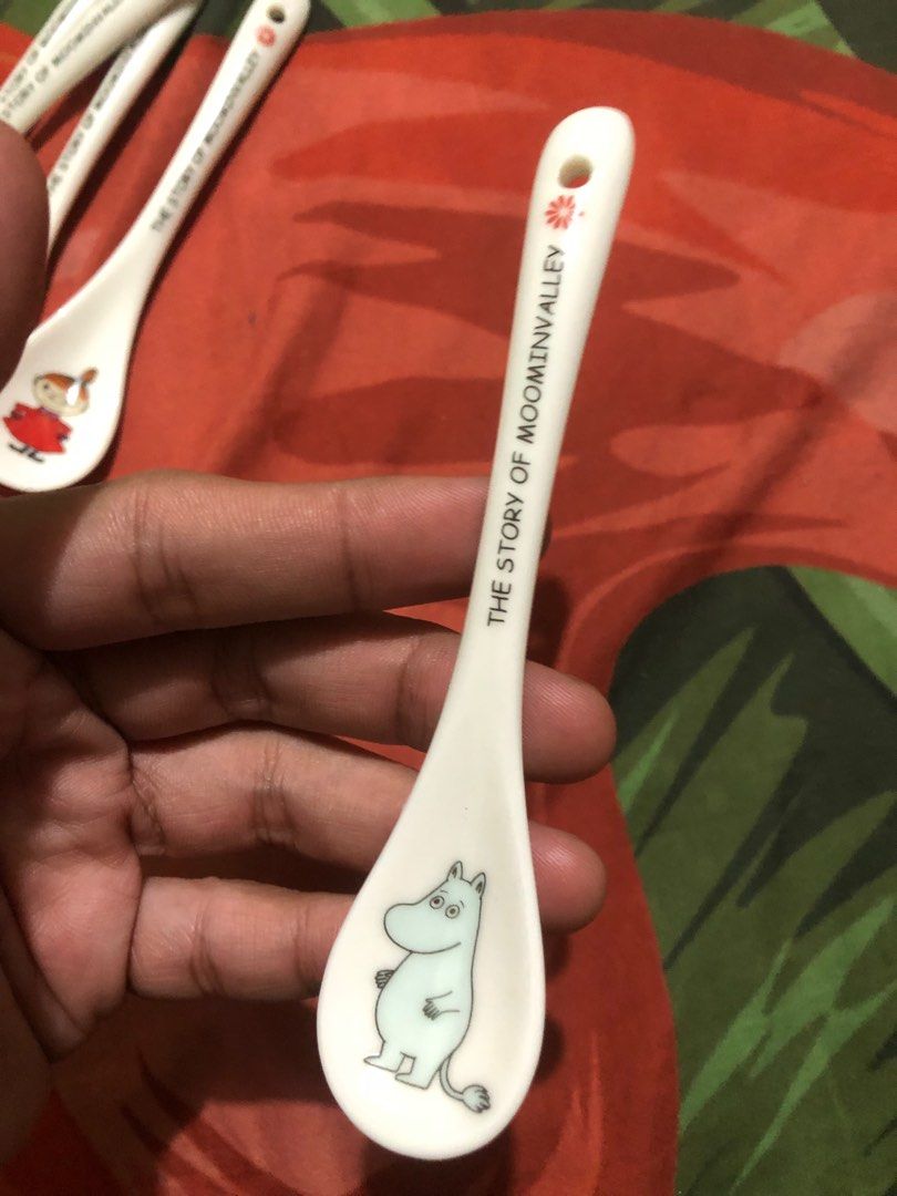 Lot set of 5pcs moomin collectible ceramic tea spoons, Hobbies & Toys ...