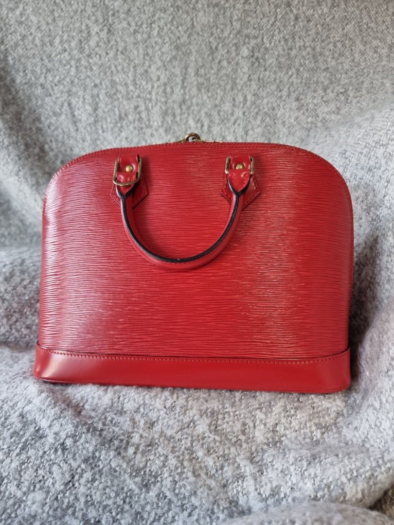 LOUIS VUITTON RED ALMA IN EPI LEATHER, Luxury, Bags & Wallets on Carousell