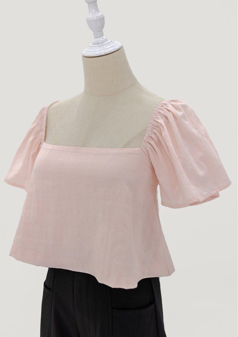 Lovet BFF flo top in pink, Women's Fashion, Tops, Blouses on Carousell