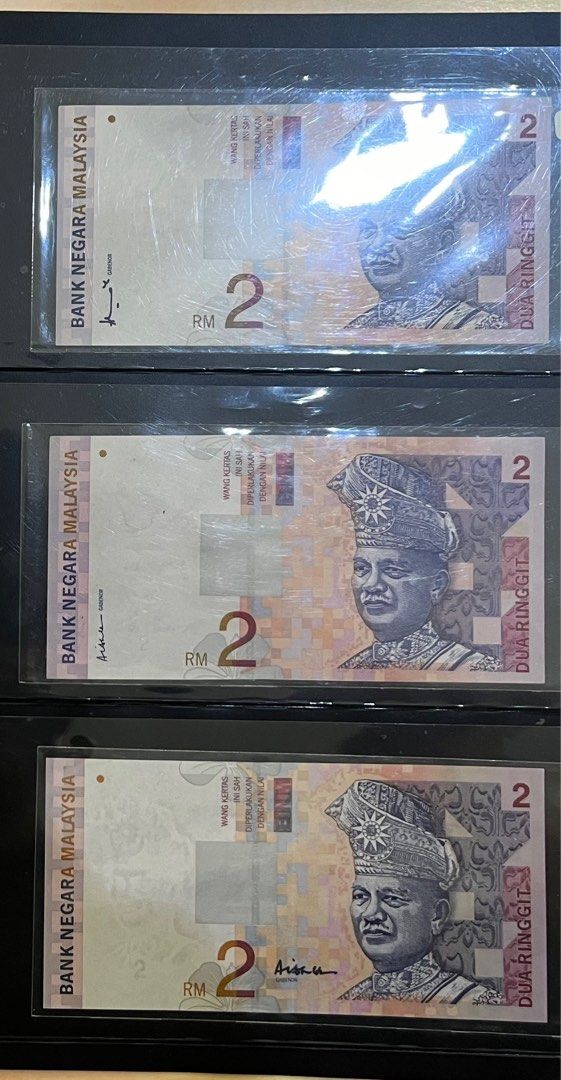 Malaysia 2 Ringgit paper notes (one set), Hobbies & Toys, Memorabilia ...