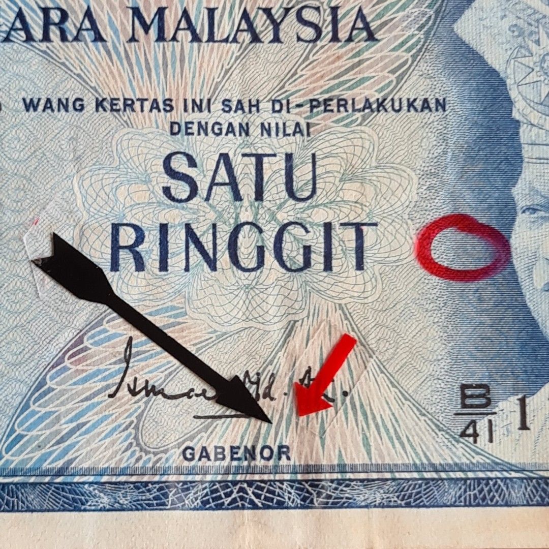 Malaysia ringgit Malaysia ringgit 1967 Malaysia 1 ringit bank note 1st ...