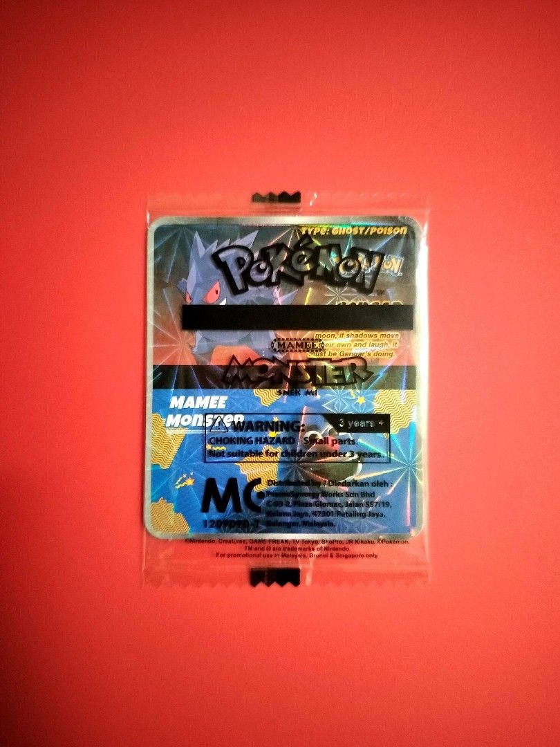 POKEMON MAMEE MONSTER Sticker (GENGAR), Hobbies & Toys, Collectibles ...