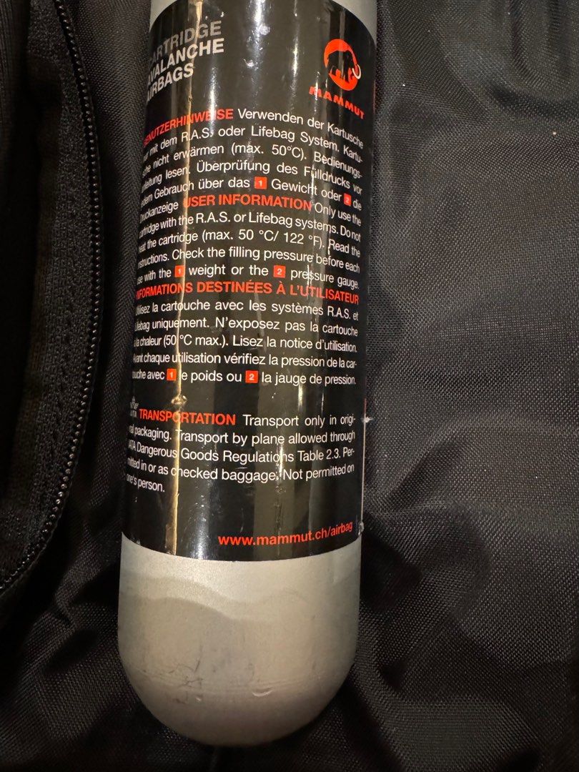 Mammut/ Snowpulse avalanche airbag backpack 22l, Sports Equipment ...