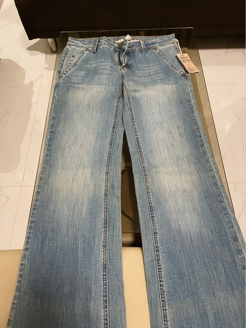 Mango Denim Jeans, Women's Fashion, Bottoms, Jeans on Carousell