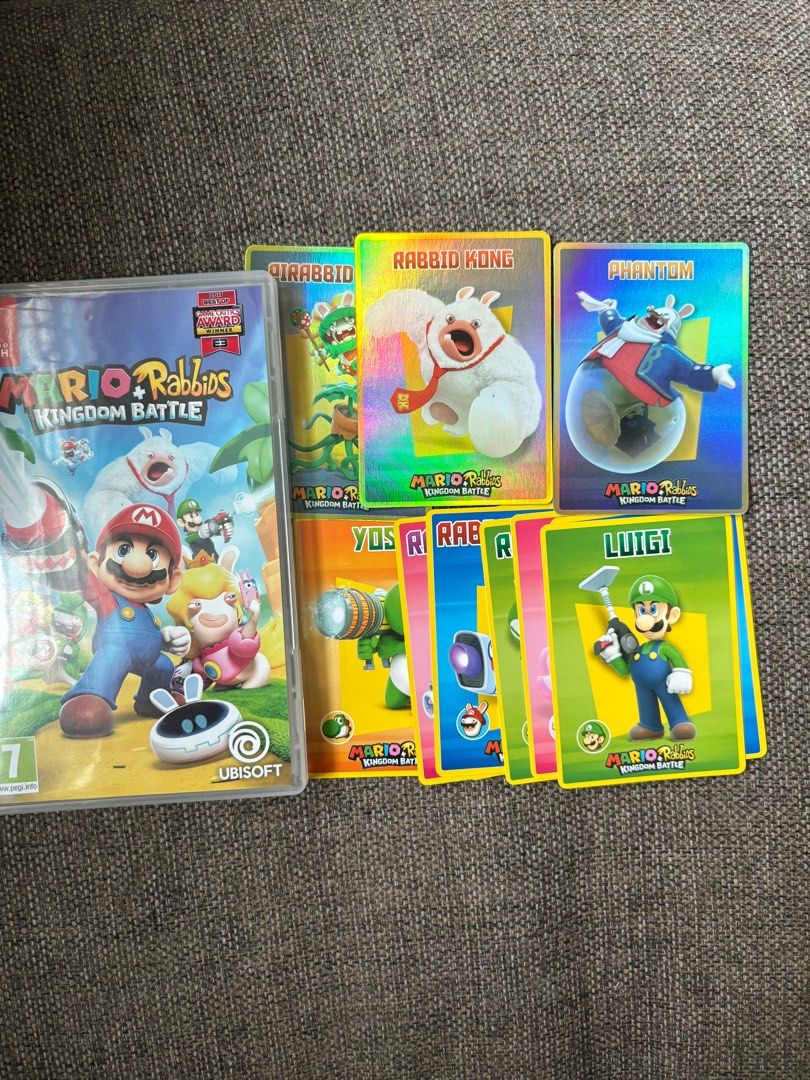 Mario Rabbids Kingdom Battle Switch Game (Free Collector Cards), Video ...