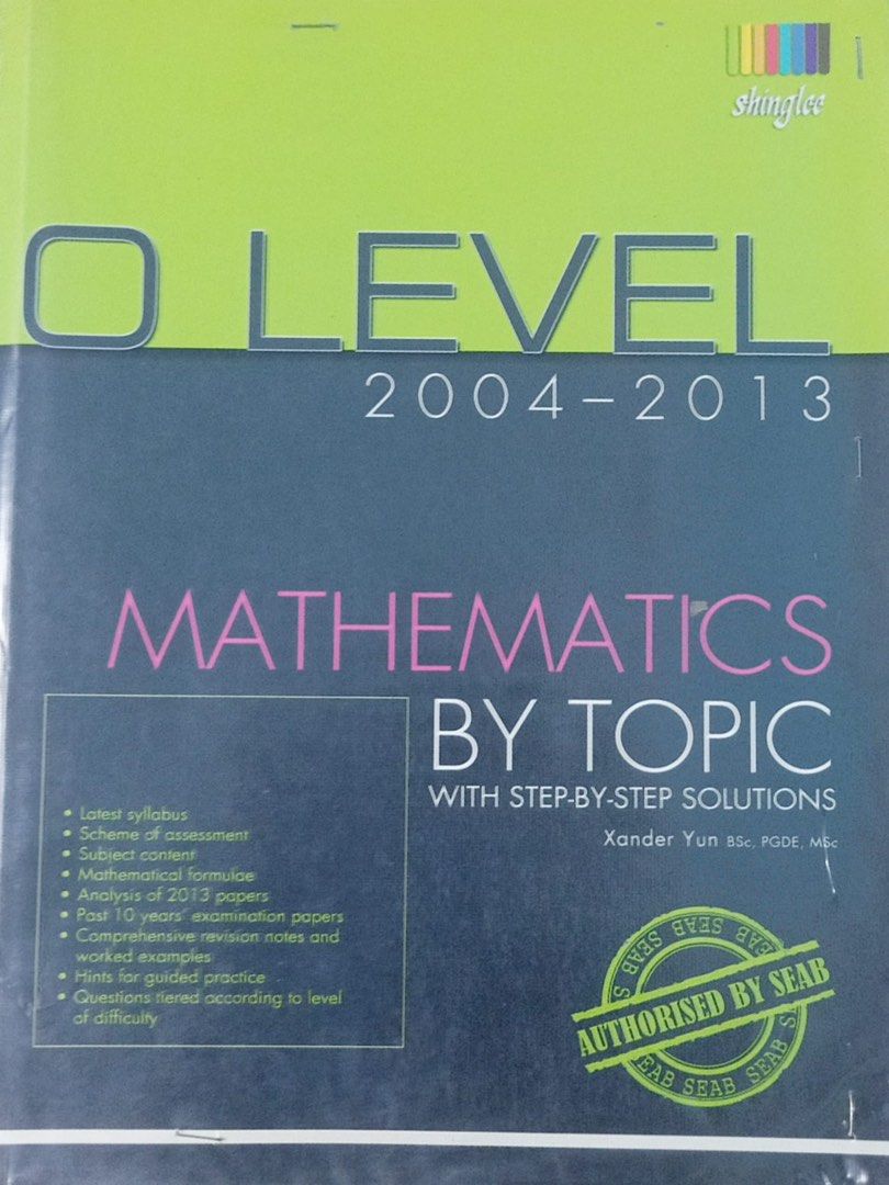 Maths O level assessment book, Hobbies & Toys, Books & Magazines, Assessment Books on Carousell